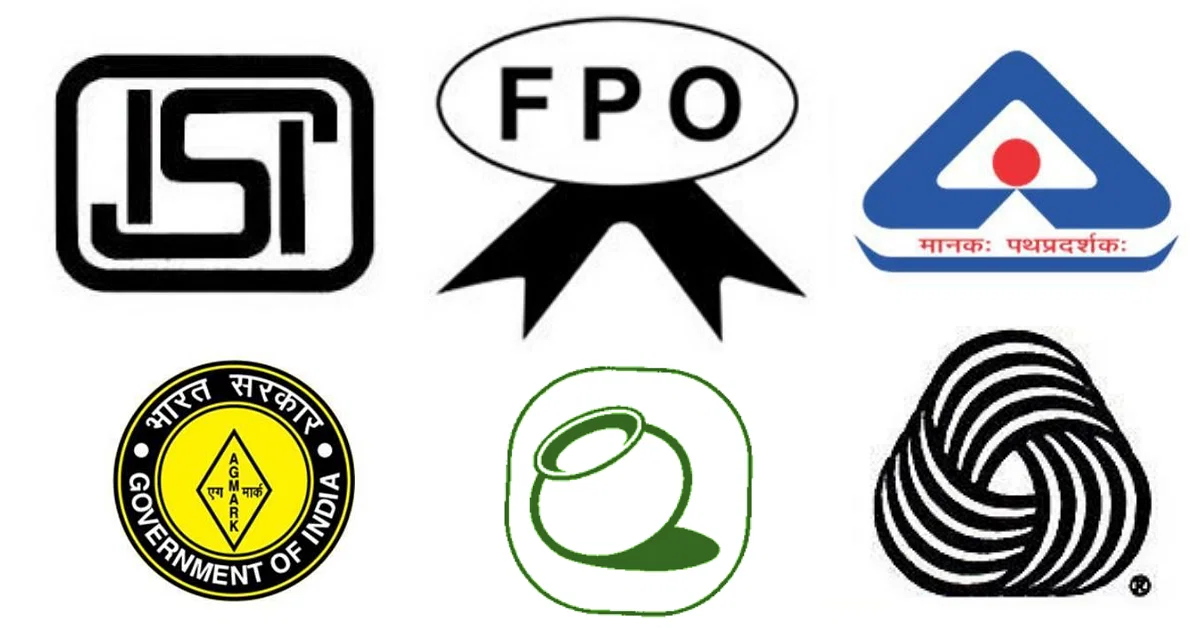 International quality symbols and marks for products